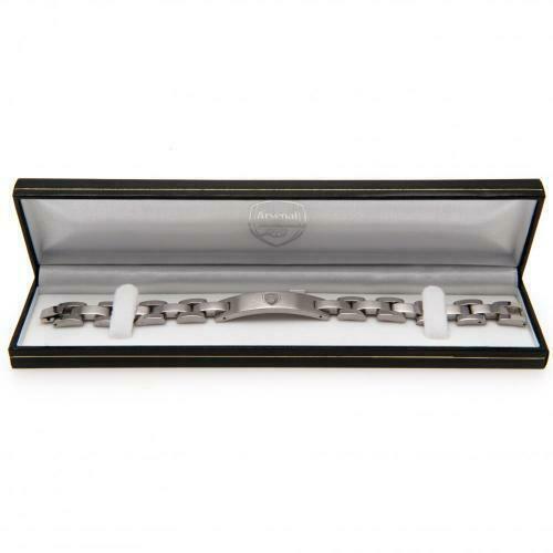 Arsenal Stainless Steel Crest Bracelet - Official Football FC Club Gift ...