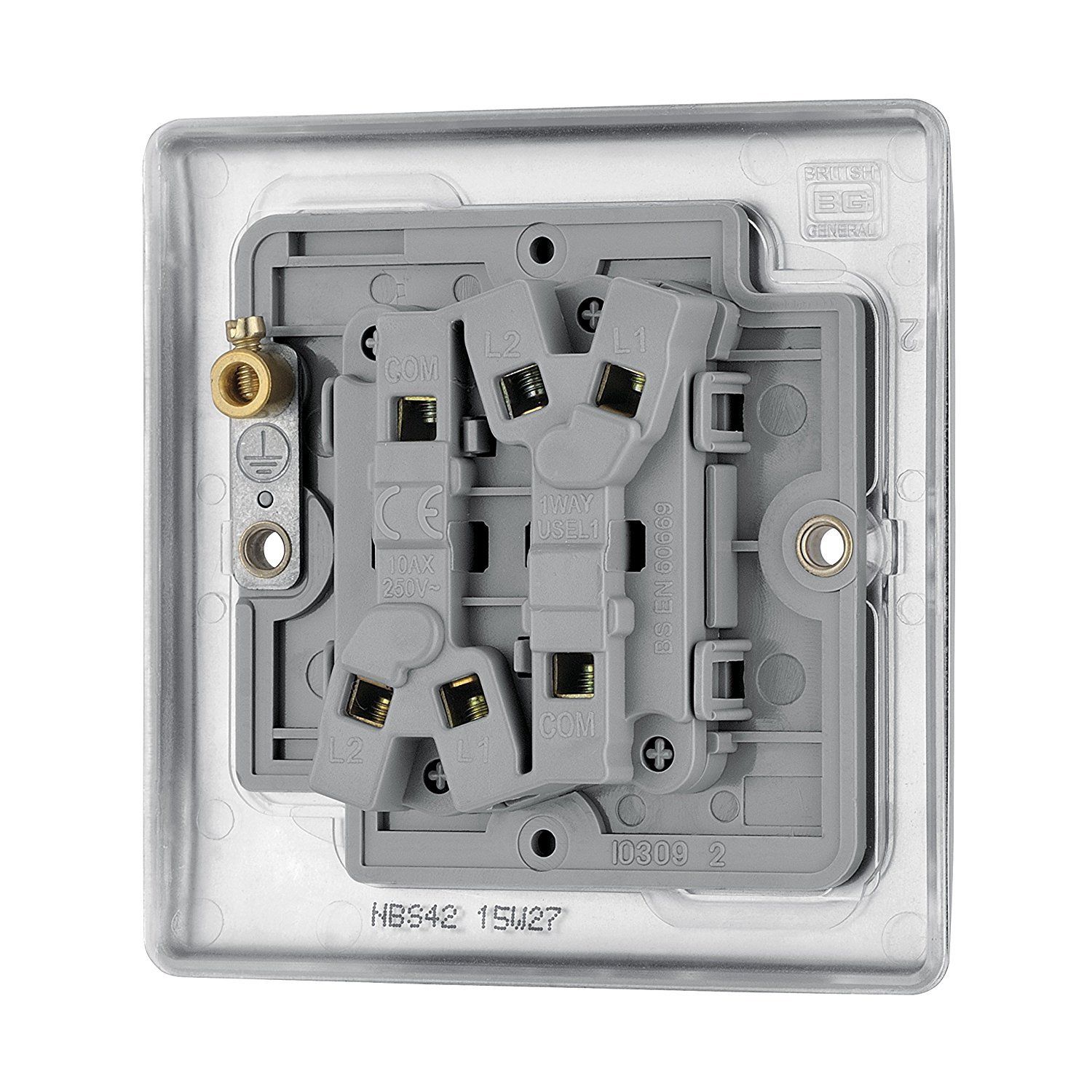 BG Brushed Steel Light Switches & Sockets Full Range Satin Chrome Grey ...