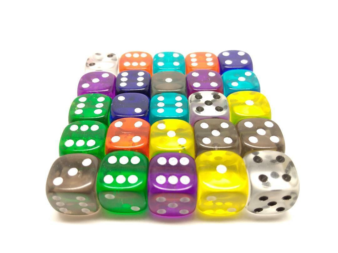 Gem 12mm Spot Dice. Various Colours. Packs of 25 | eBay UK